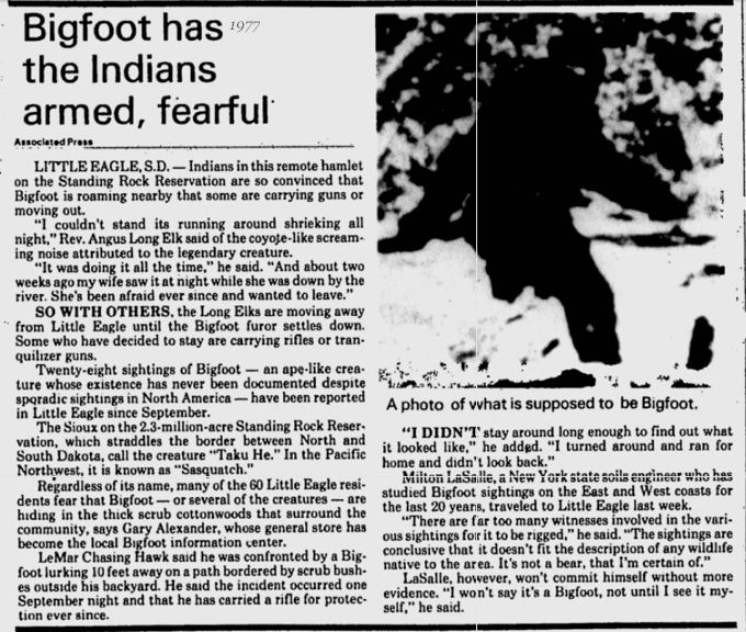 Interesting newspaper articles from the past - Sasquatch Chronicles